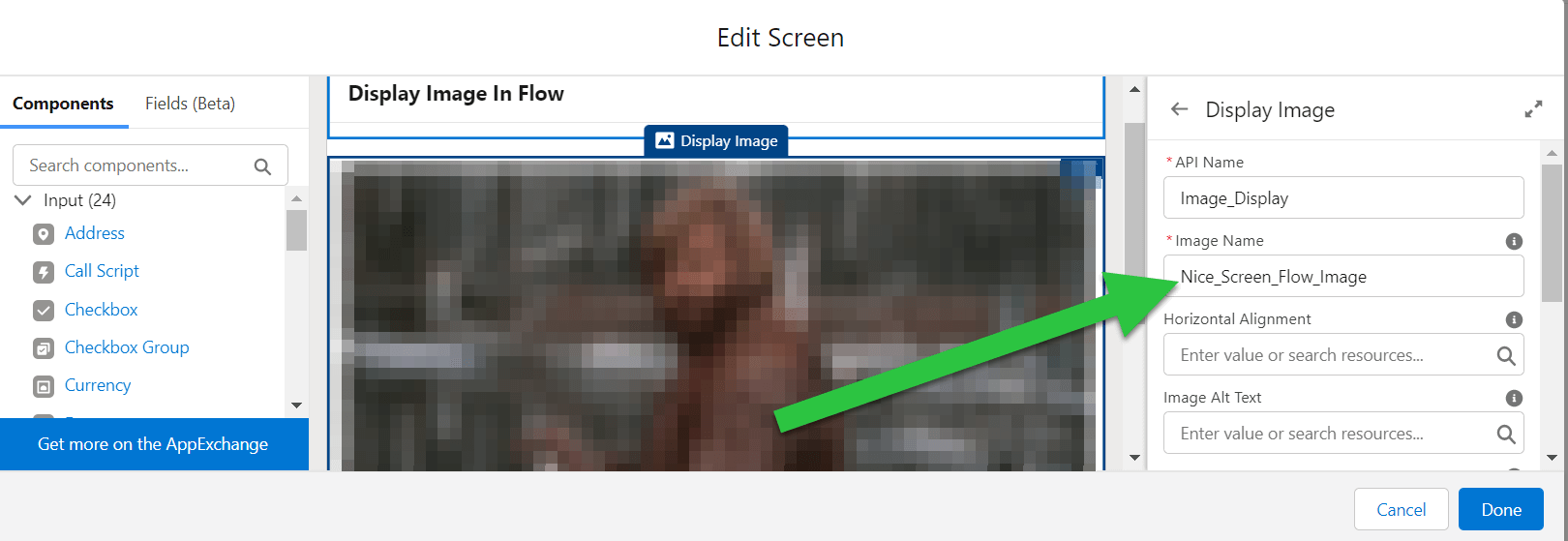 Salesforce Use Static Resource in Screen Flow